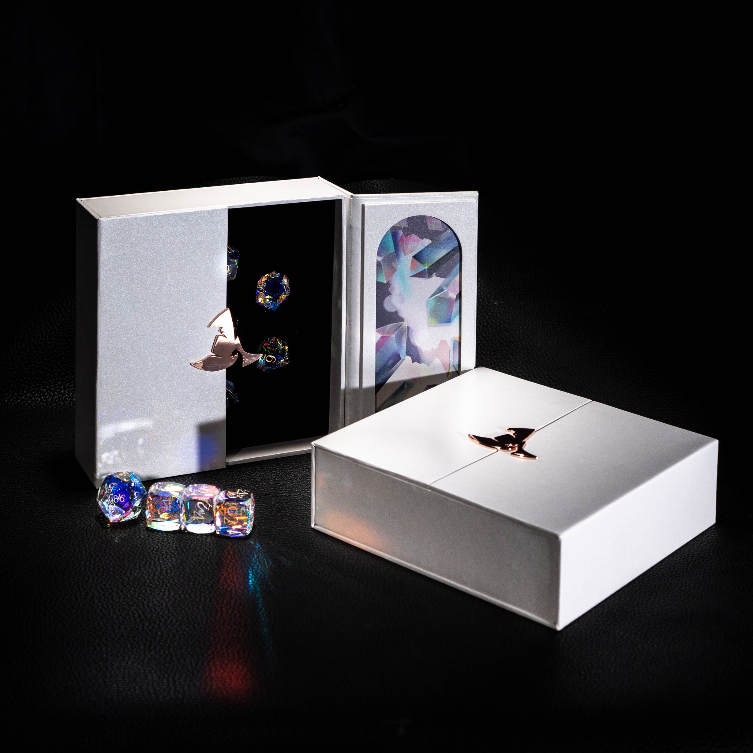 URWizards D&D Multi-faceted Prism Glass Engraved Dice Set – Urwizards