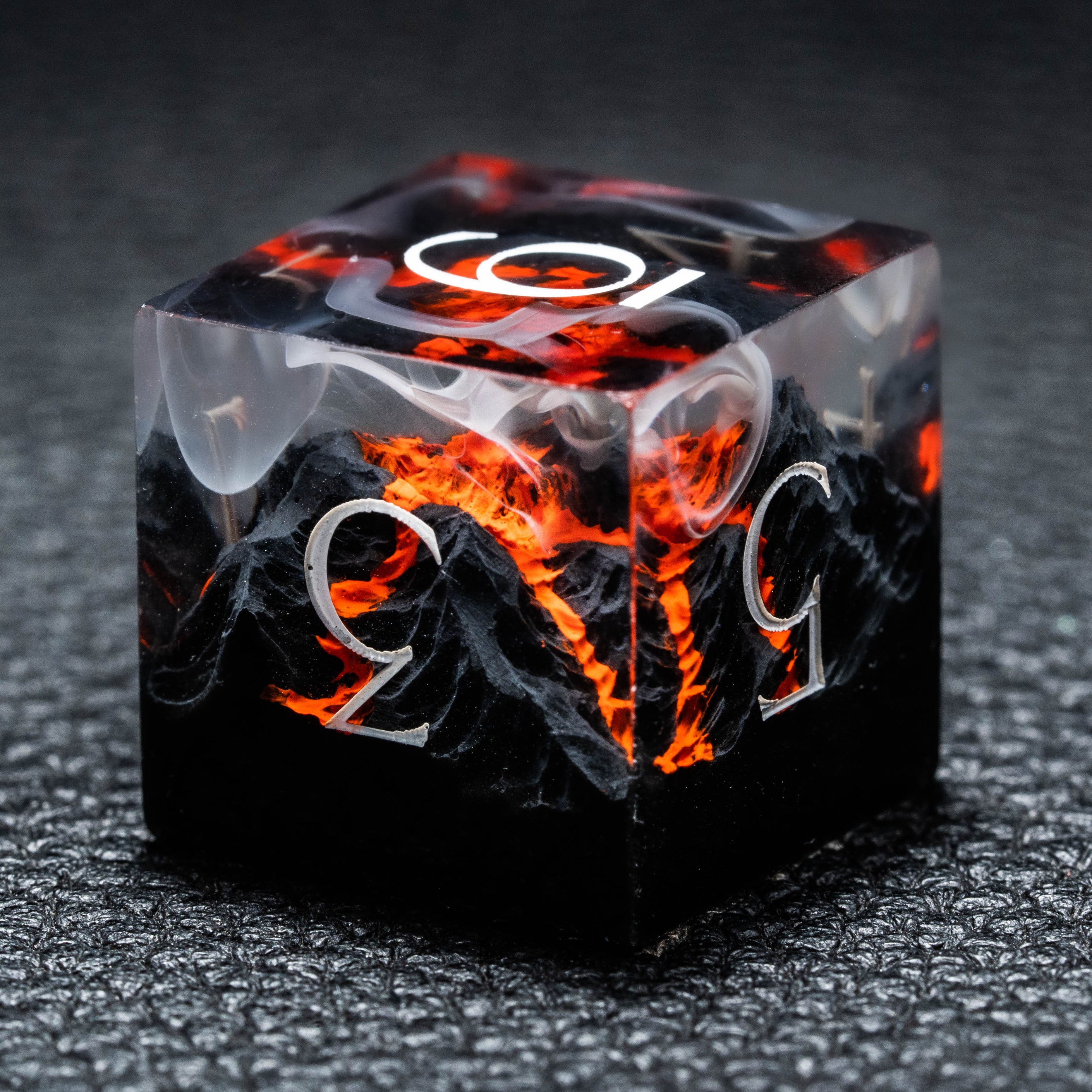URWizards D&D Resin Engraved Dice Set Mysterious Realm - Death Volcano ...