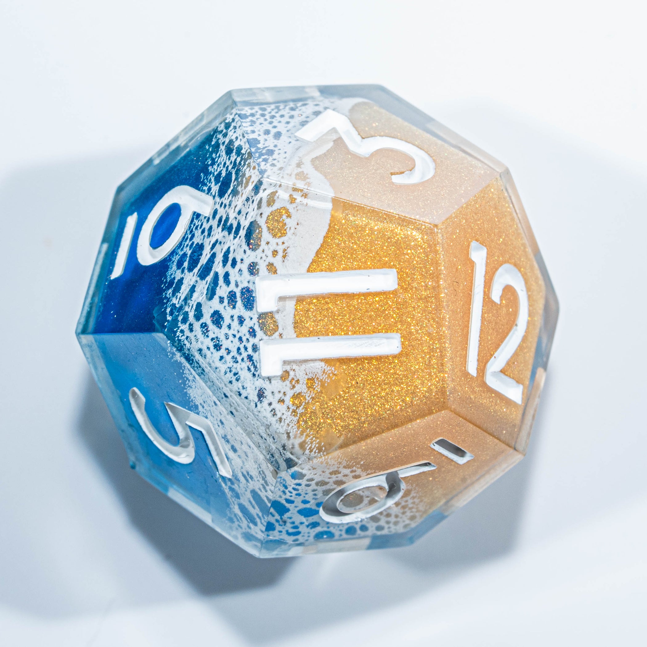 URWizards Inner-dice Handmade Sharp Edge Resin Dice Set -Sandy Beach ...