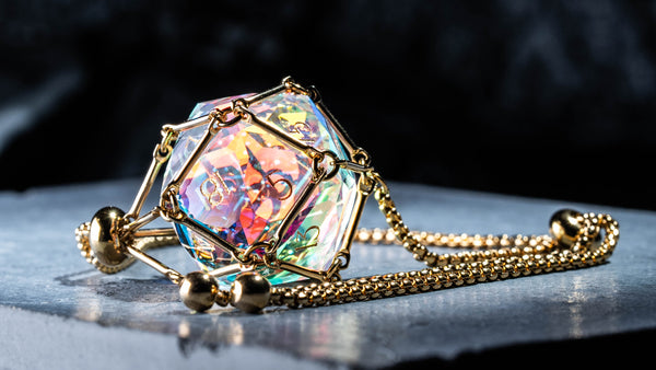 Interchangeable D20 Dice Holder Necklace/Bracelet | Urwizards