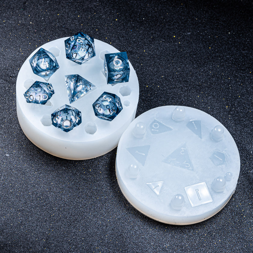 Silicone Sharp Edge Dice Mold - 7 Dice Set – Urwizards