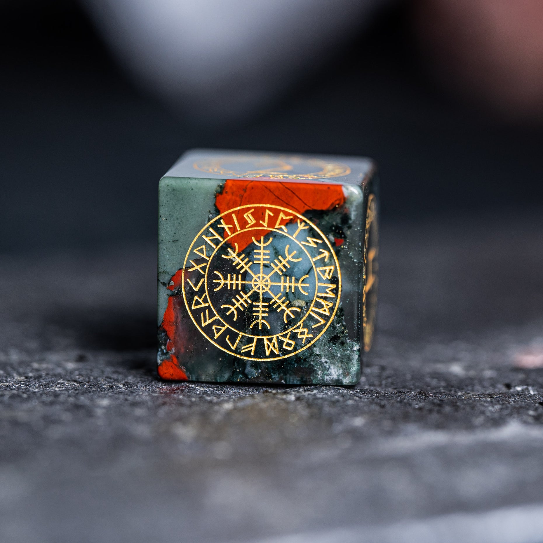 URWizards Dnd Engraved Bloodstone Dice Set Nordic Style – Urwizards