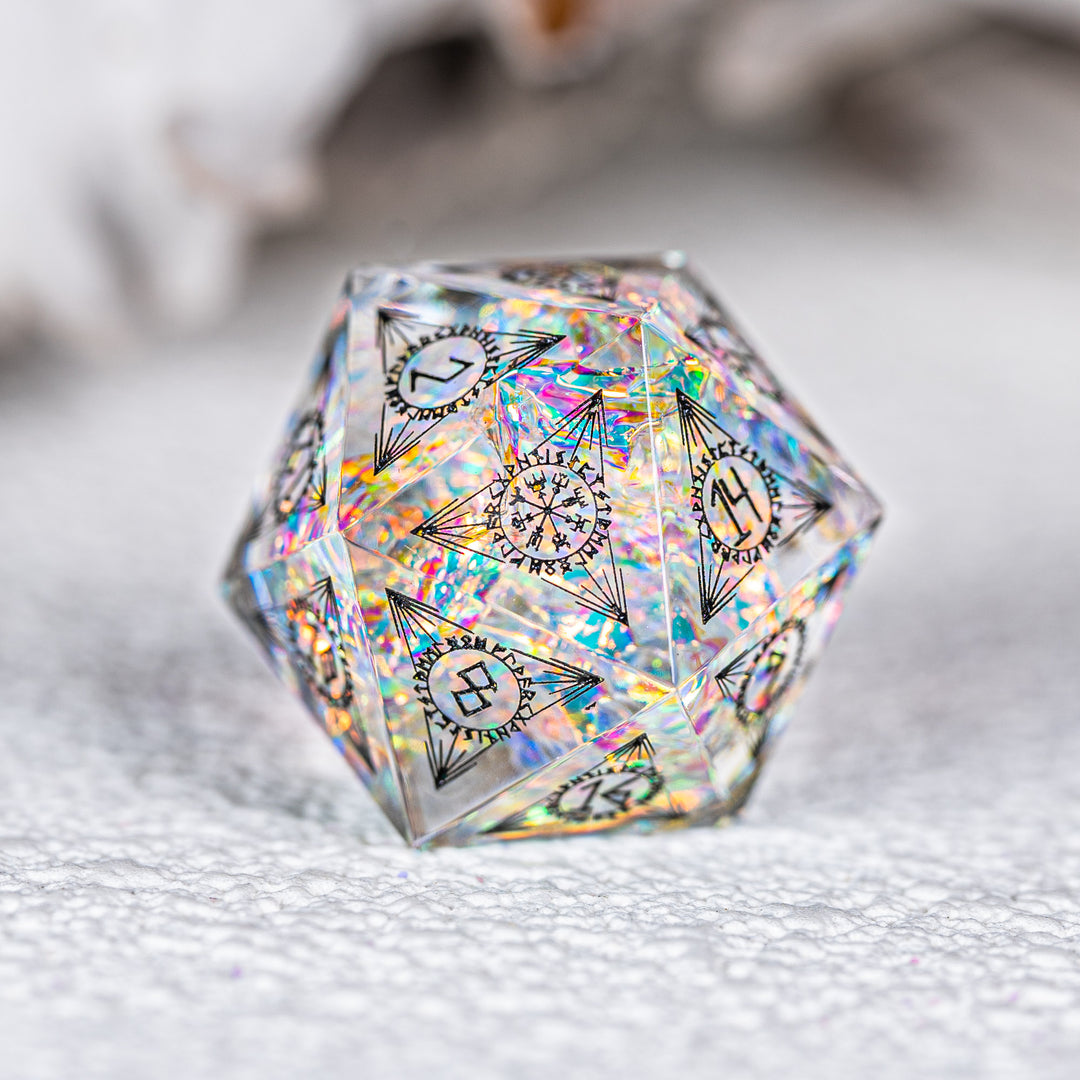 URWizards D&D Resin Opal Engraved Dice Set Nordic Style – Urwizards